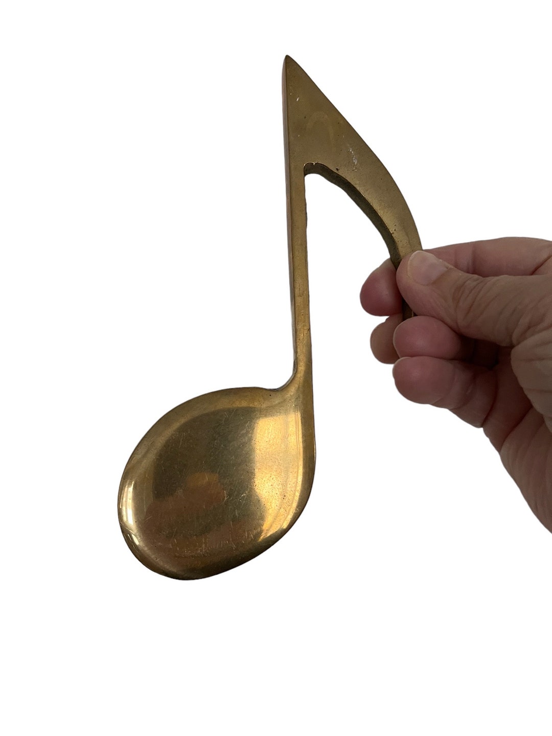 Brass Music Note Paperweight, Brass Musical Note, Brass Musical Decor ...