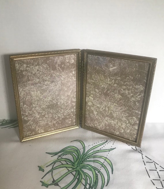 Vintage 5x7 Hinged Double Picture Frame Photo Frame 1970s | Etsy