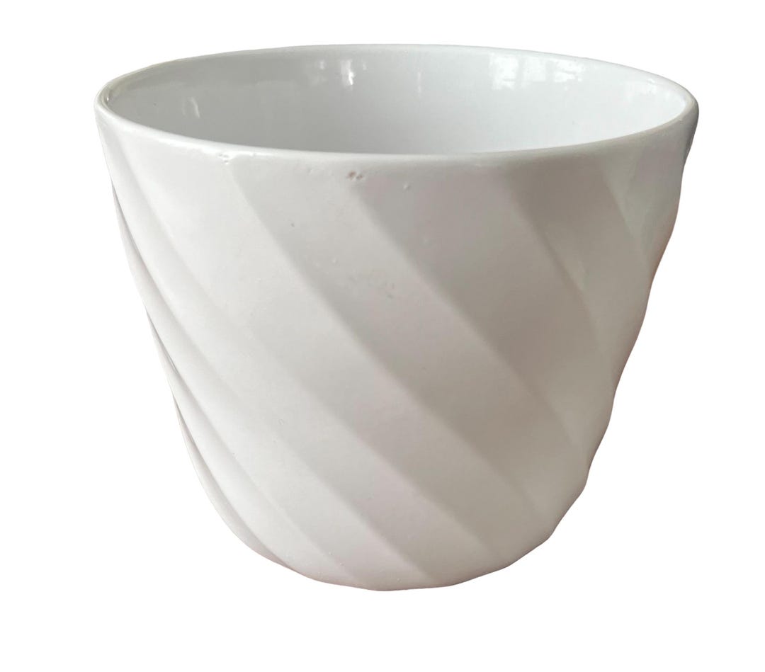 Made in Germany White Scheurich Plant Pot, Vintage Plant Pot, - Etsy