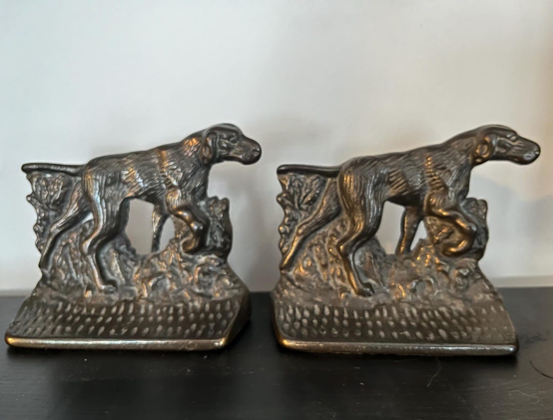 1930s Cast Iron Dog Figurine Bookend, Vintage Bookend, Vintage Home ...