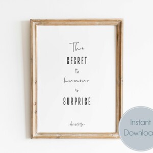 Aristotle Quote, Humour, Instant Download, Positive Prints ...