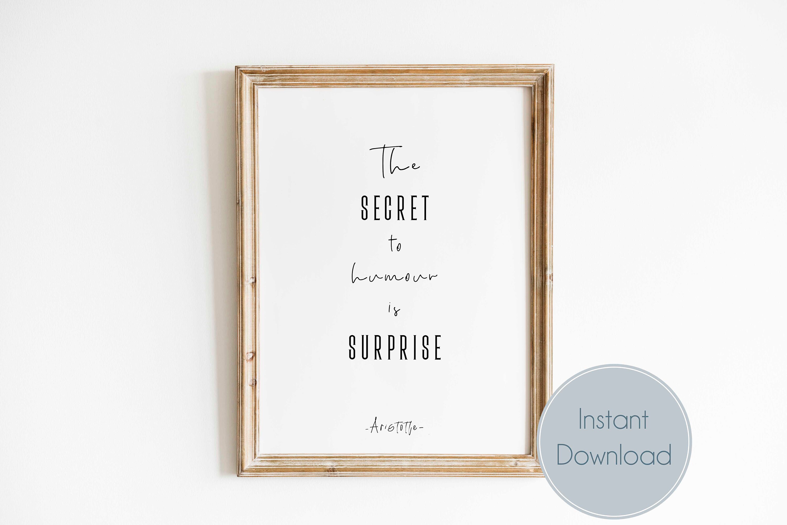 Aristotle Quote, Humour, Instant Download, Positive Prints ...