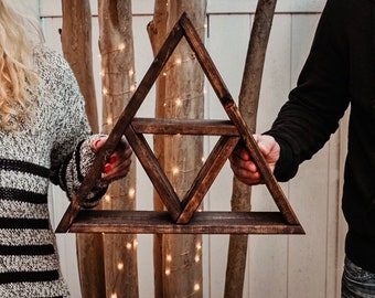 Wood triangles | Etsy