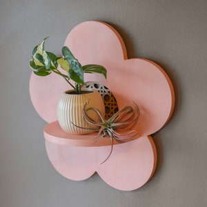 Flower Shelf - Daisy Shelf - Rattan Caning Shelf - Eclectic Decor ...