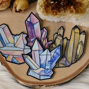Smoky Quartz Watercolor Crystal Sticker - Etsy