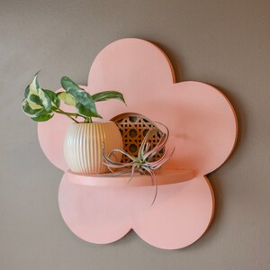 Flower Shelf - Daisy Shelf - Rattan Caning Shelf - Eclectic Decor ...