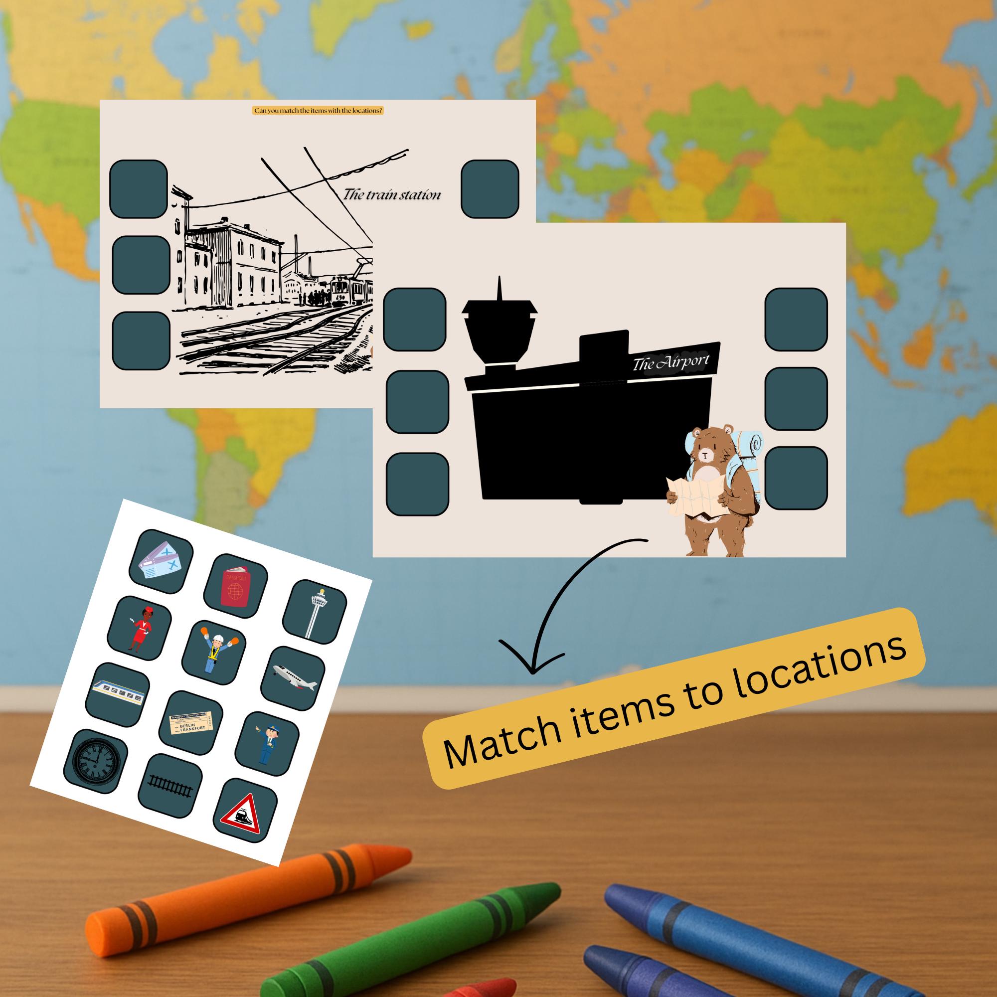 Travel Themed Busy Book - Printable Activity Pages for Toddlers ...