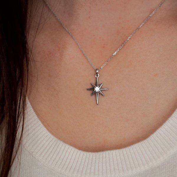 North Star Necklace - Etsy