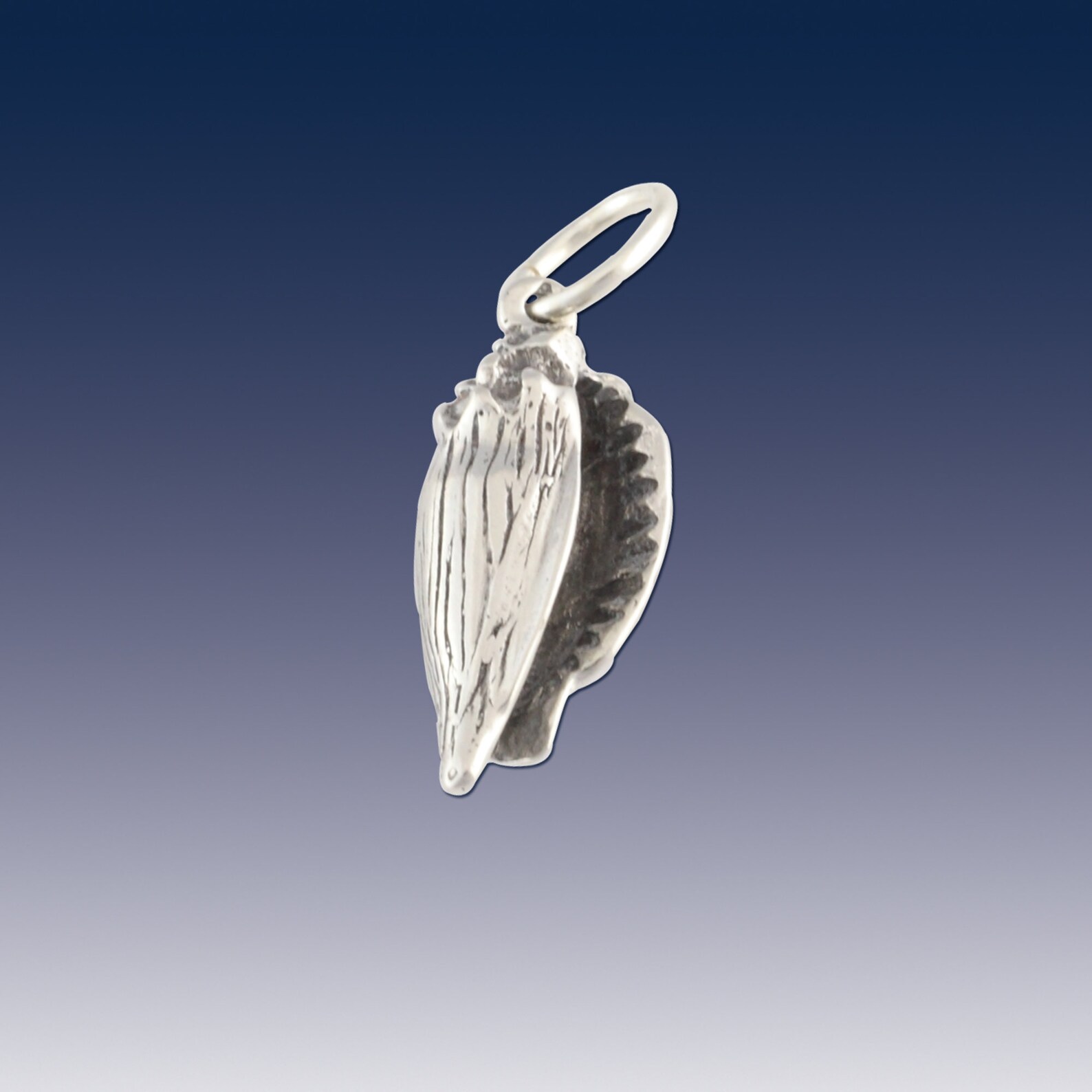 Conch Shell Charm - Sterling Silver - Beach Conch Shell Charm on Coral ...