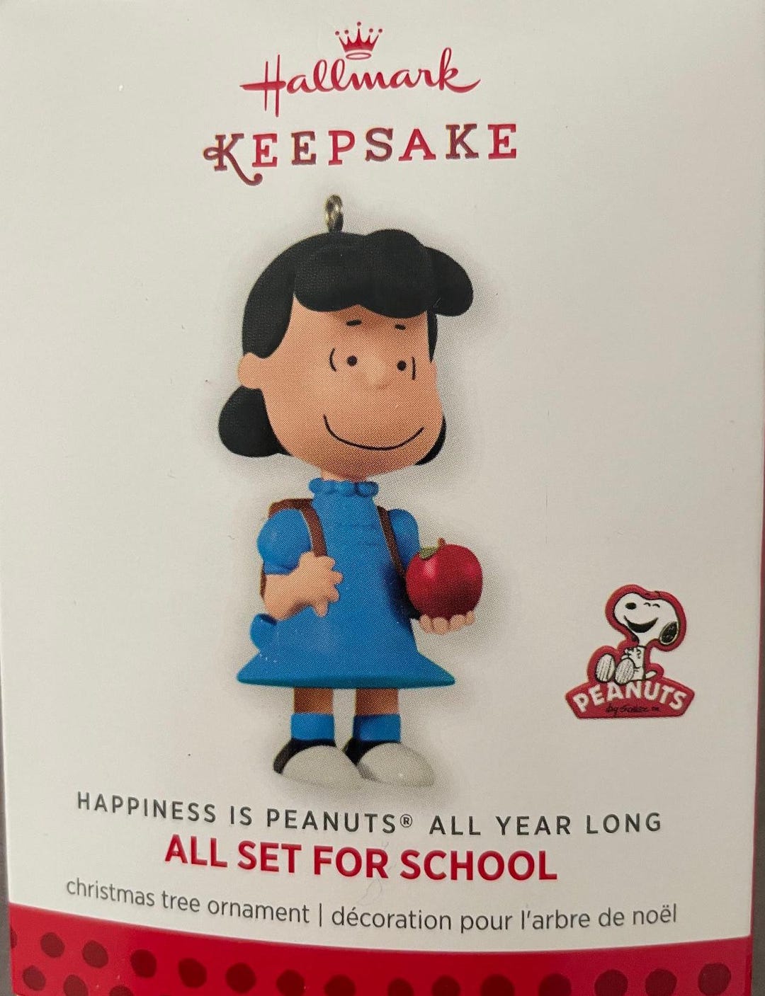 All Set for School - Lucy - Hallmark Keepsake Ornament Peanuts - Etsy