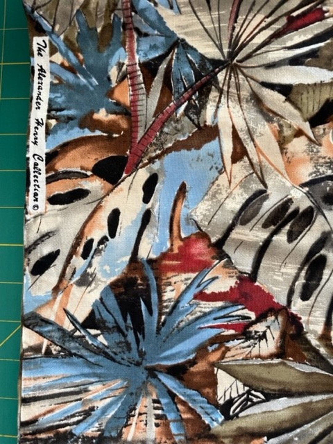 The Alexander Henry Collection Tropical Print in Earth Tone Colors - Etsy