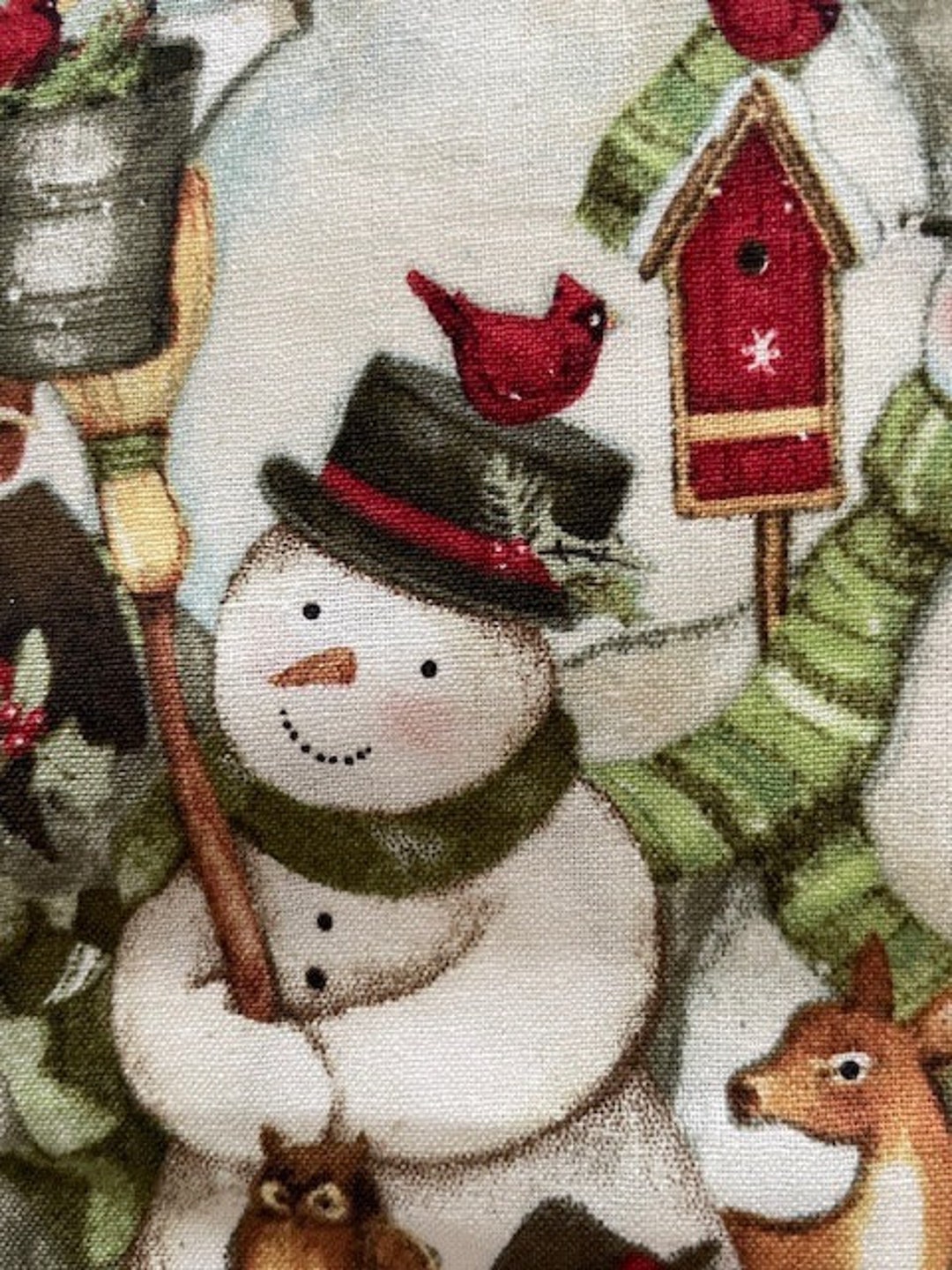Packed Snowmen Susan Winget Sold by the Half Yard - Etsy
