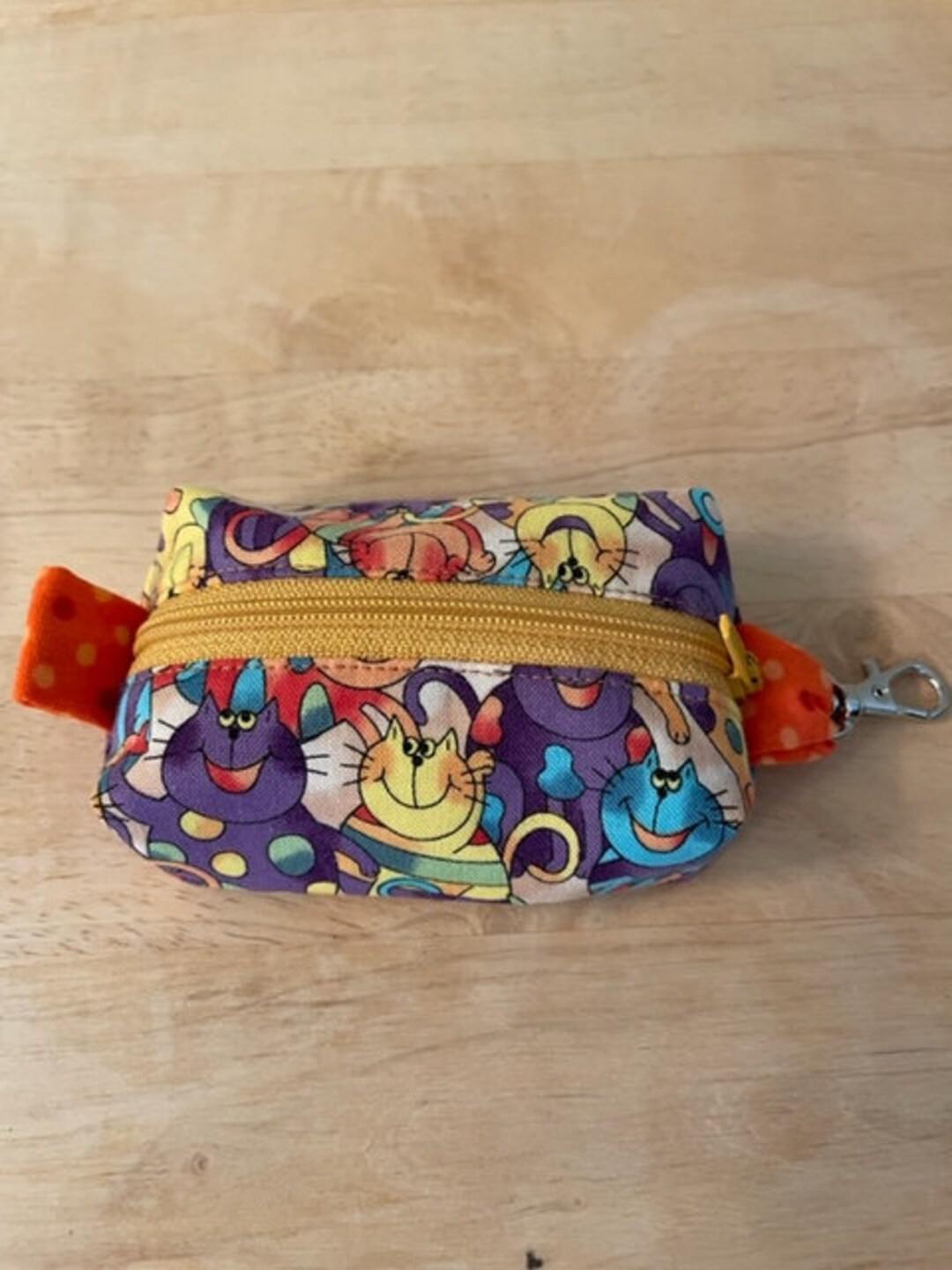 Teeny Tiny Zippered Pouch With Cats - Etsy