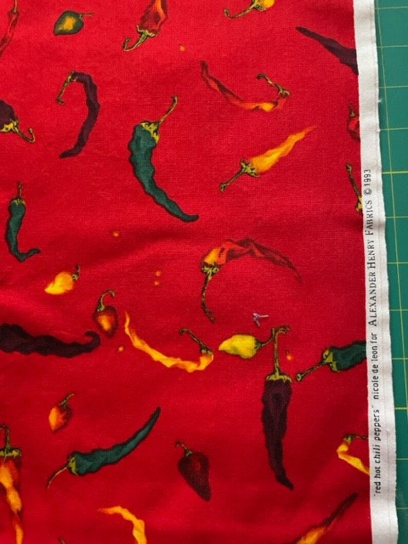 Red Hot Chili Peppers Nicole De Leon for Alexander Henry Fabrics 1993 ...