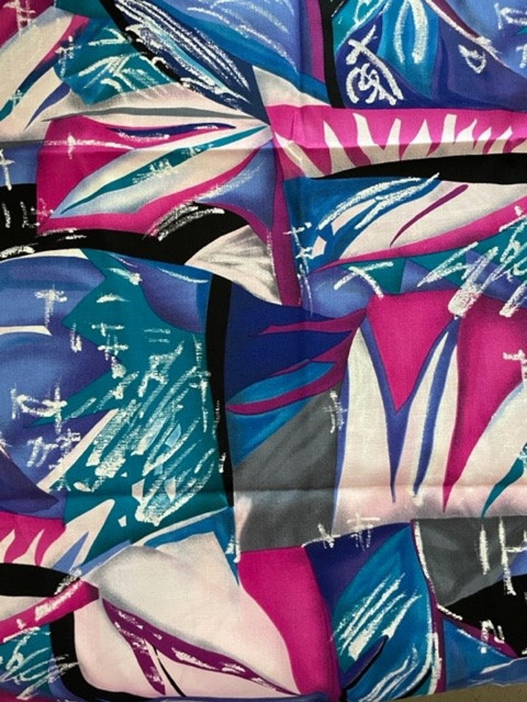The Alexander Henry Collection Abstract Print – Blue/white/turquoise ...