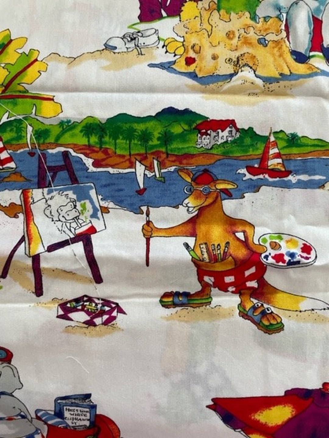 Katini Beach Nicole De Leon for Alexander Henry 1992 - Etsy