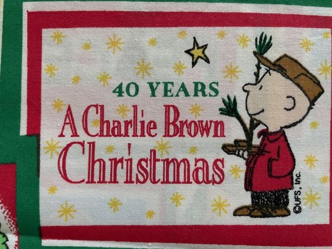Peanuts 40th Anniiversary – Sold by the Half Yard 2005 - Etsy