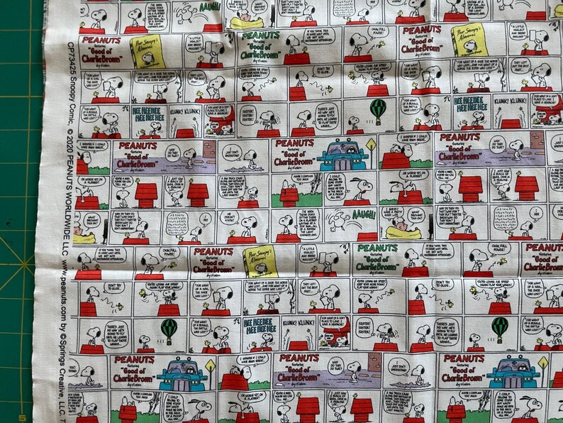 Peanuts Worldwide Comic Strip - Sold by the Half Yard - Etsy