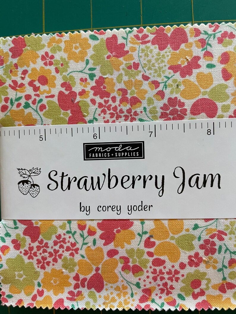 Strawberry Jam Charm Pack by Corey Yoder 5x5 - Etsy