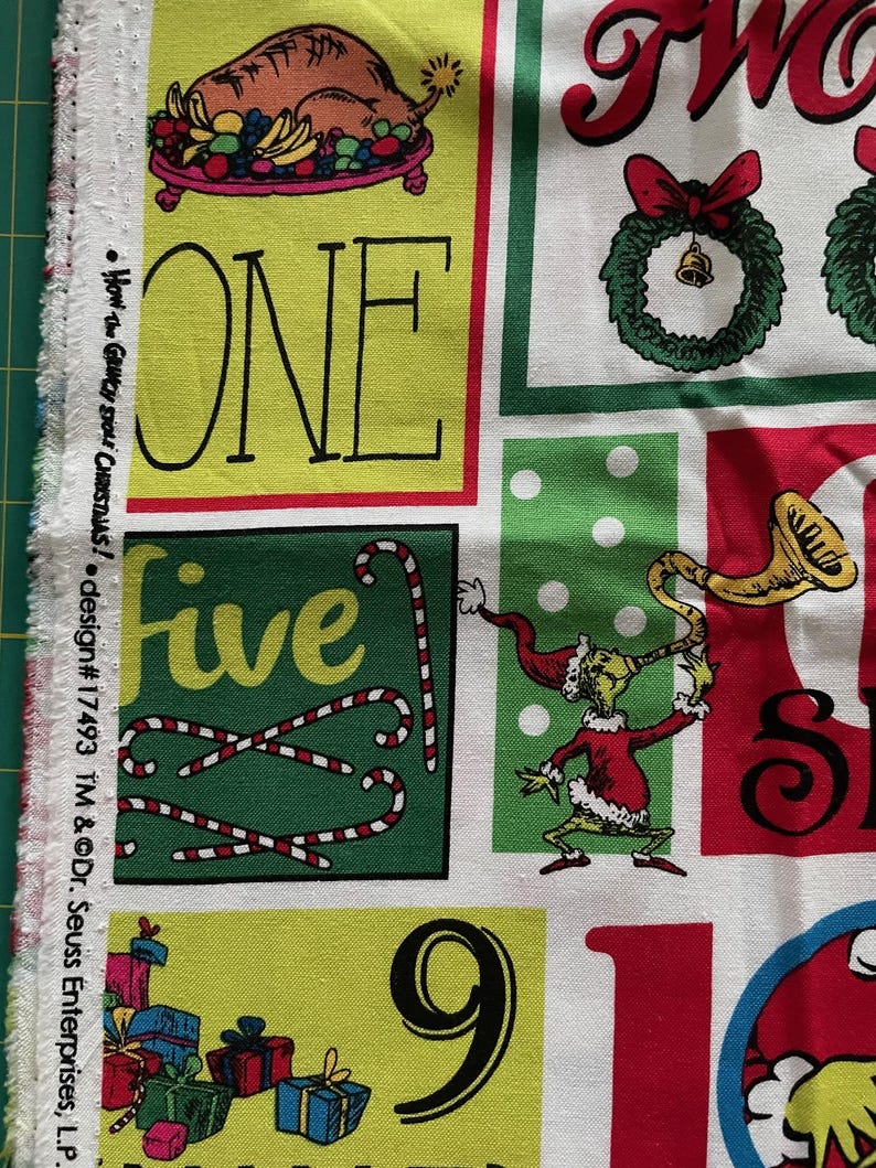 Dr Seuss How the Grinch Stole Christmas Collection 17493 Robert Kaufman ...