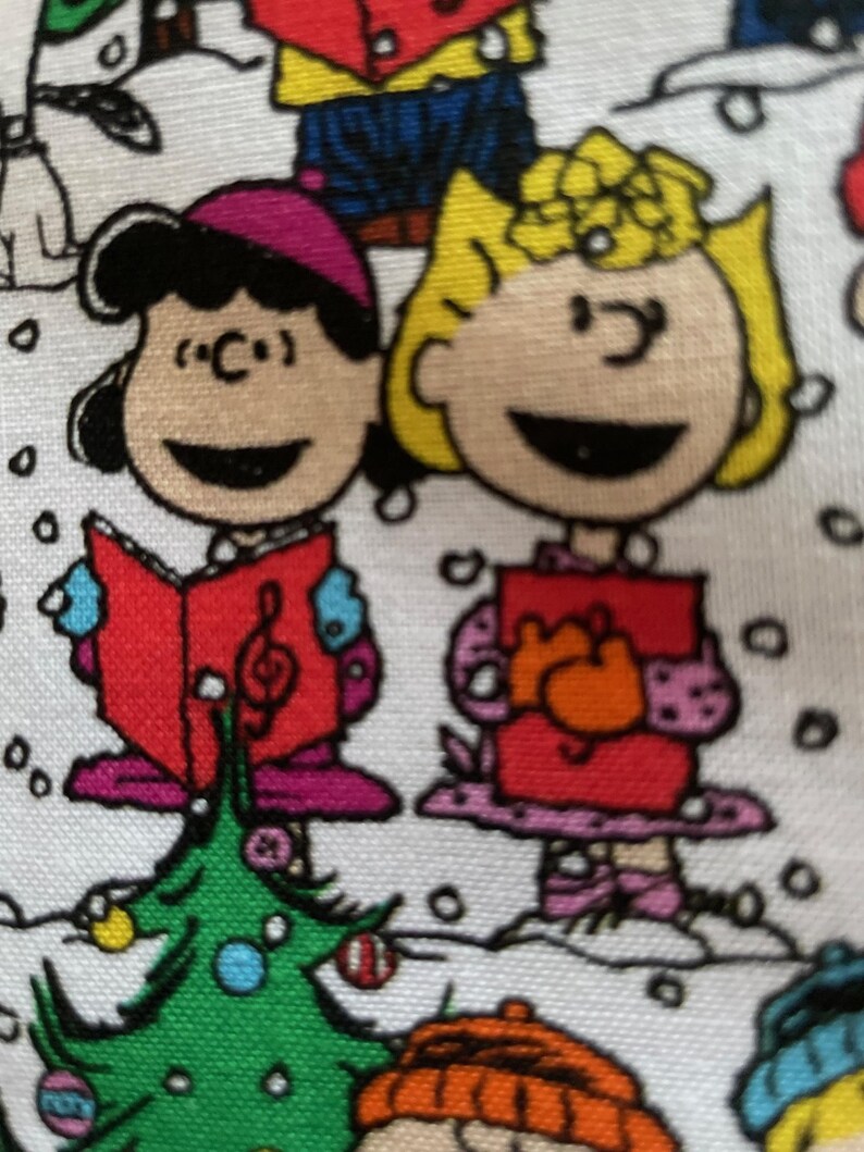 Peanuts Carols on White – Sold by the Half Yard - Etsy