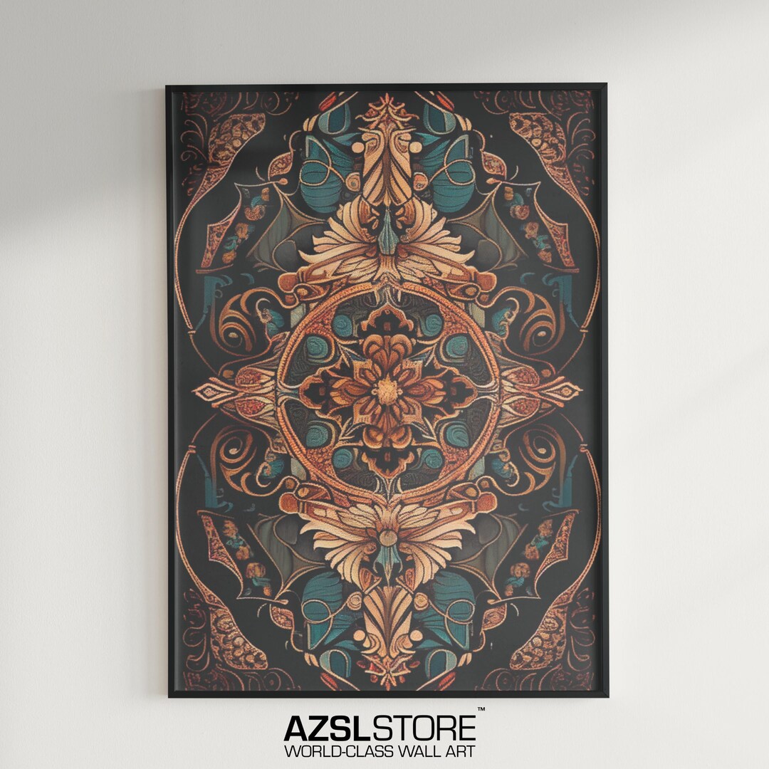 Tapestry Print Vintage Patterns | Printable Art | Digital Download ...