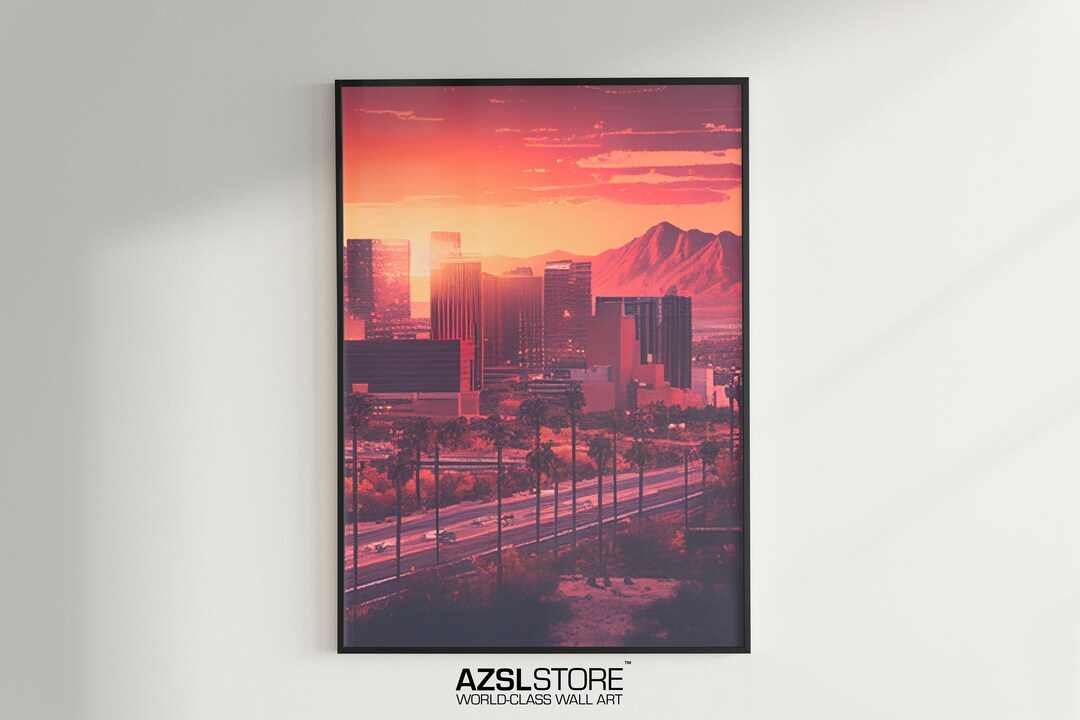 Arizona Rising Sun Through the City | AZSL Store | 1724 - Etsy