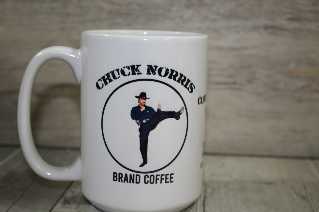 Chuck Norris Coffee Coffee With a Kick 15oz Coffee Mug - Etsy