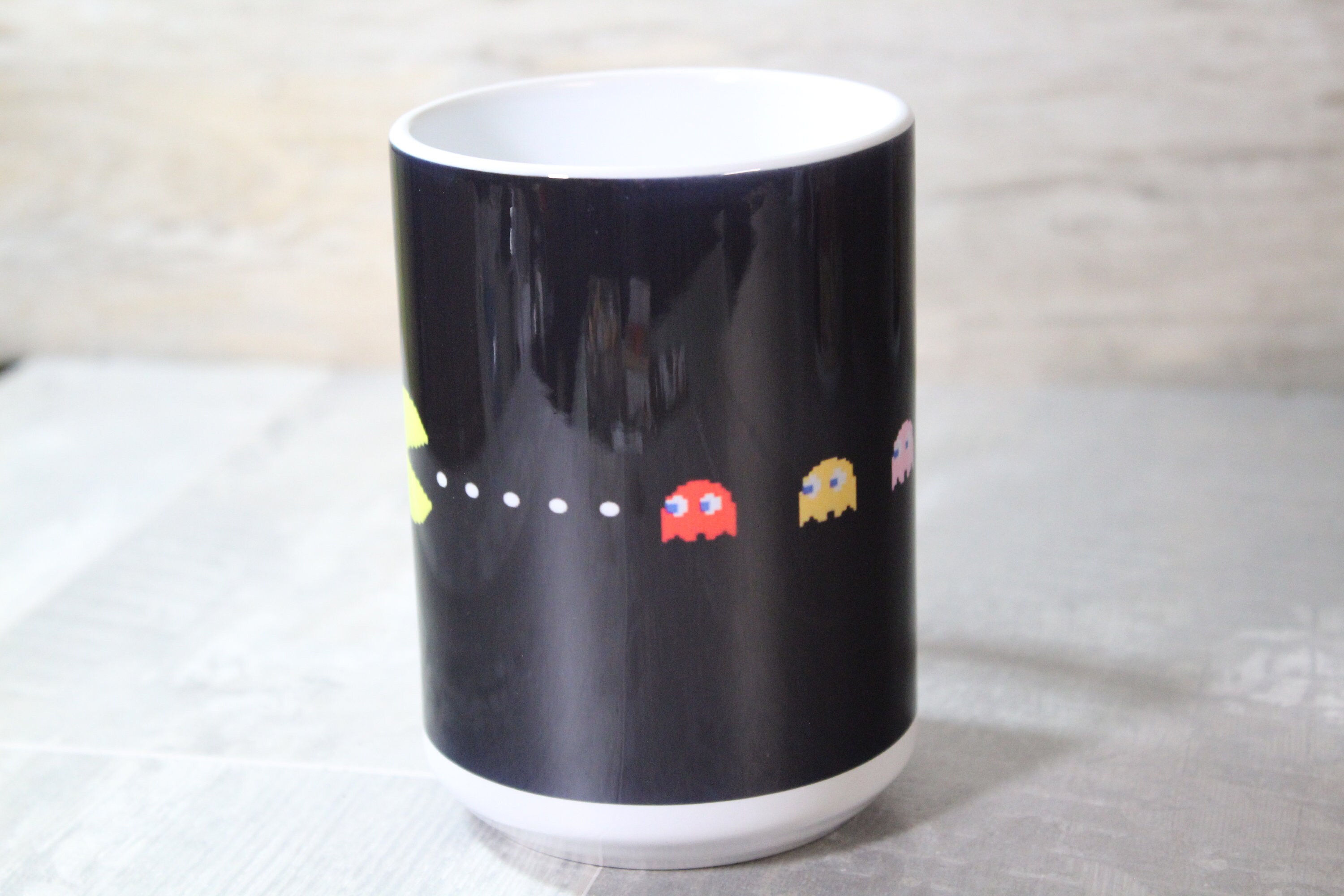 1980's Style Pac Man Vintage Look Game Mug 15oz Heavy Ceramic - Etsy