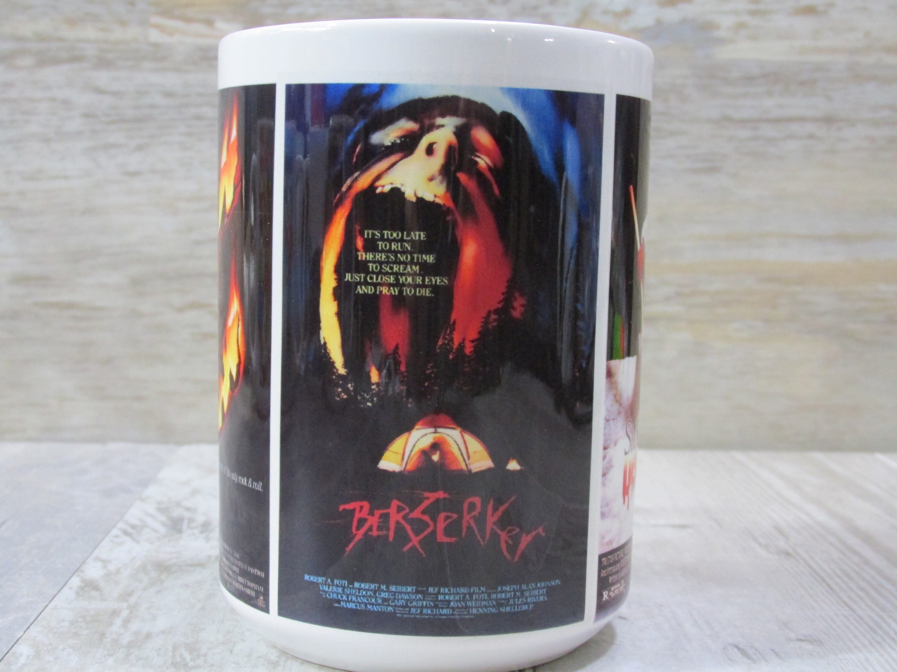 Classic 1980's Cheesy Horror Movie Poster Cup 15oz Ceramic - Etsy
