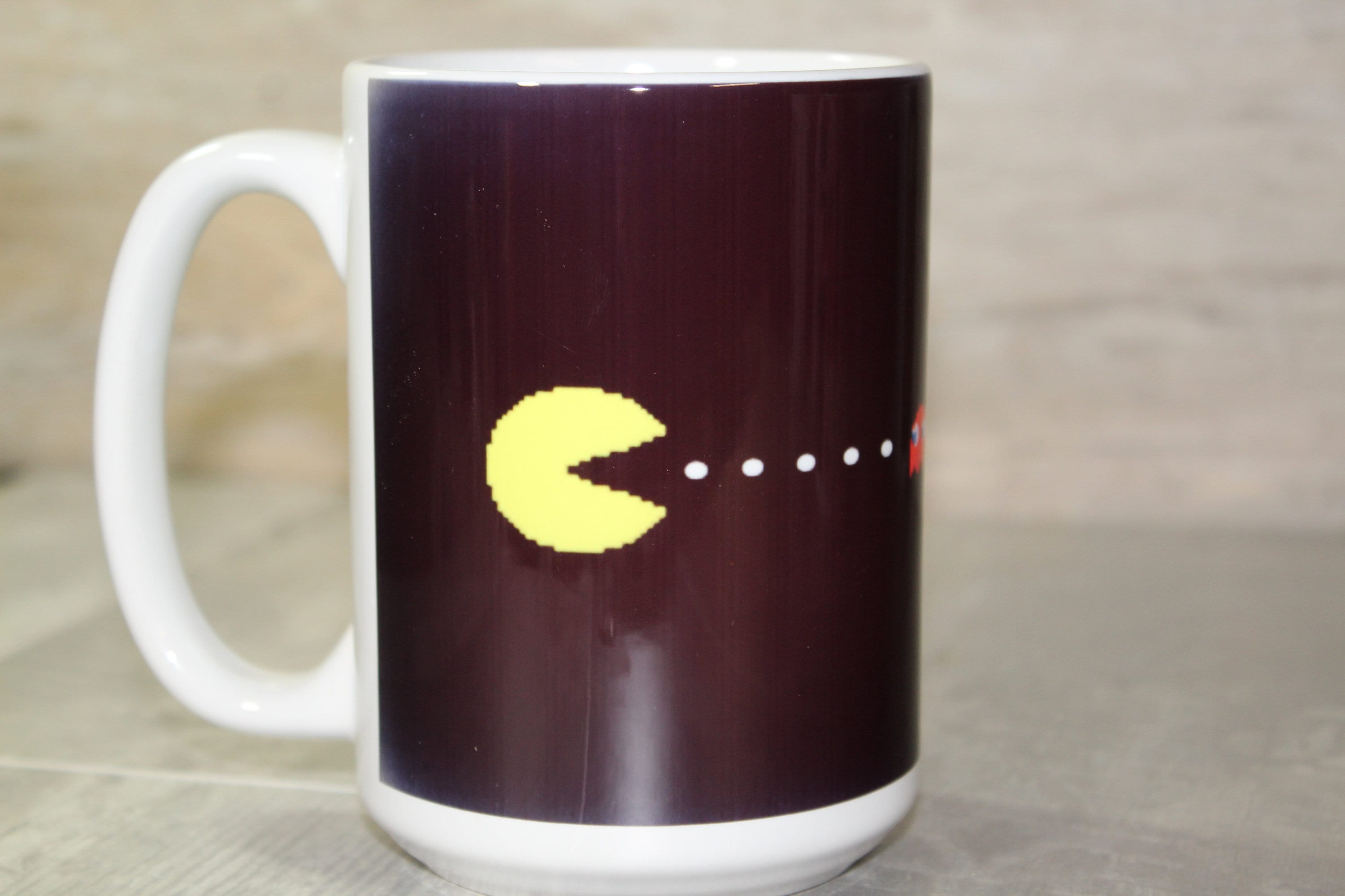1980's Style Pac Man Vintage Look Game Mug 15oz Heavy Ceramic - Etsy