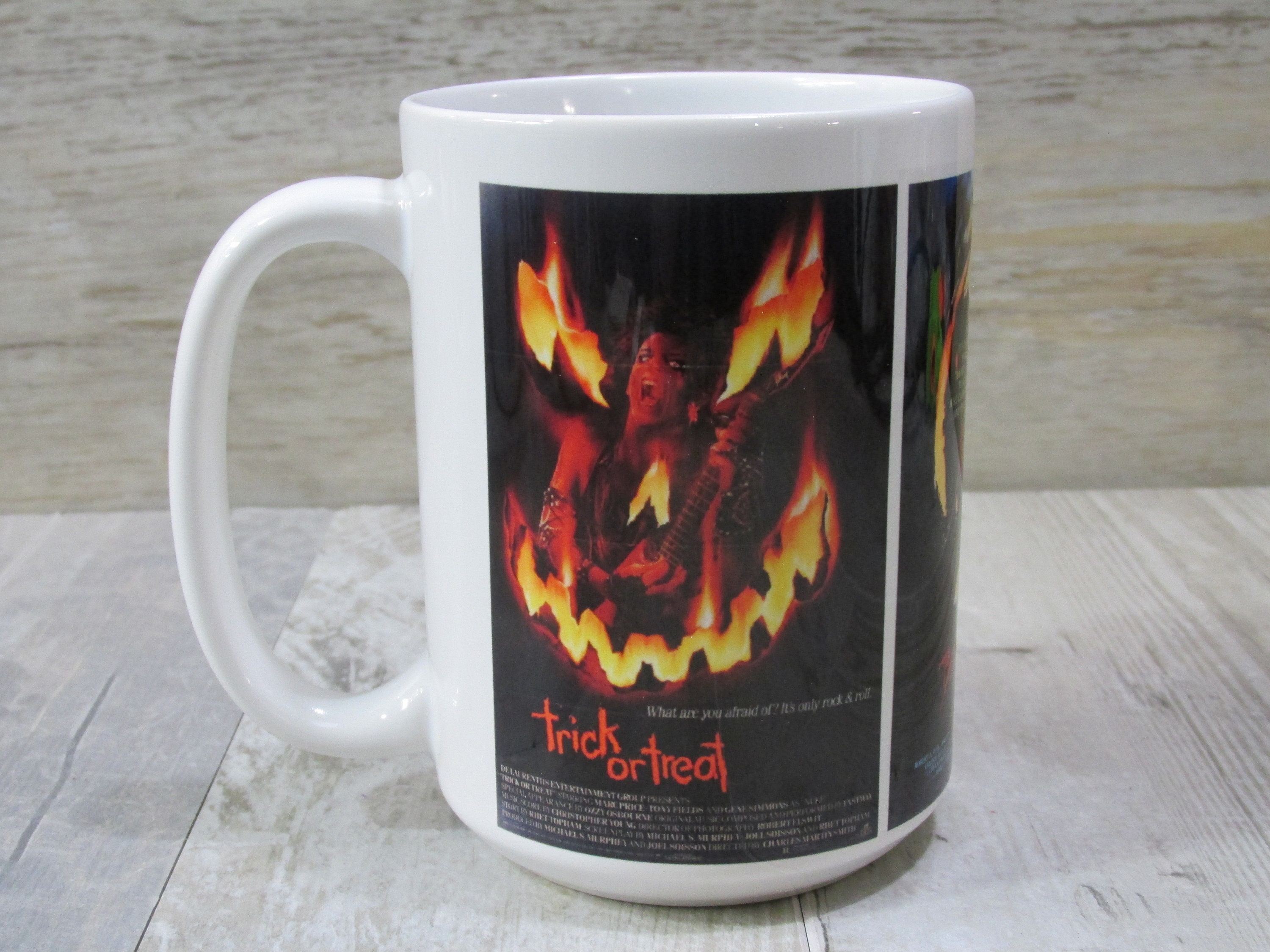 Classic 1980's Cheesy Horror Movie Poster Cup 15oz Ceramic - Etsy