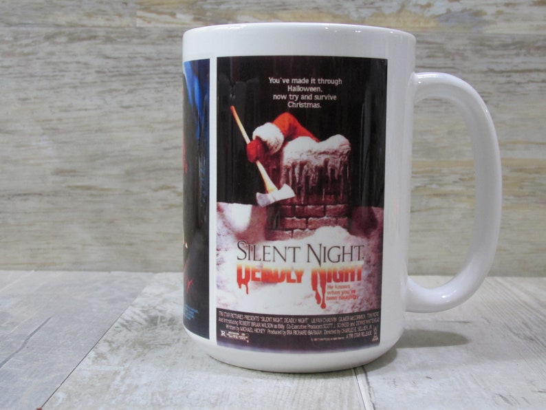 Classic 1980's Cheesy Horror Movie Poster Cup 15oz Ceramic - Etsy