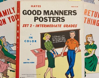 Manners Posters - Etsy