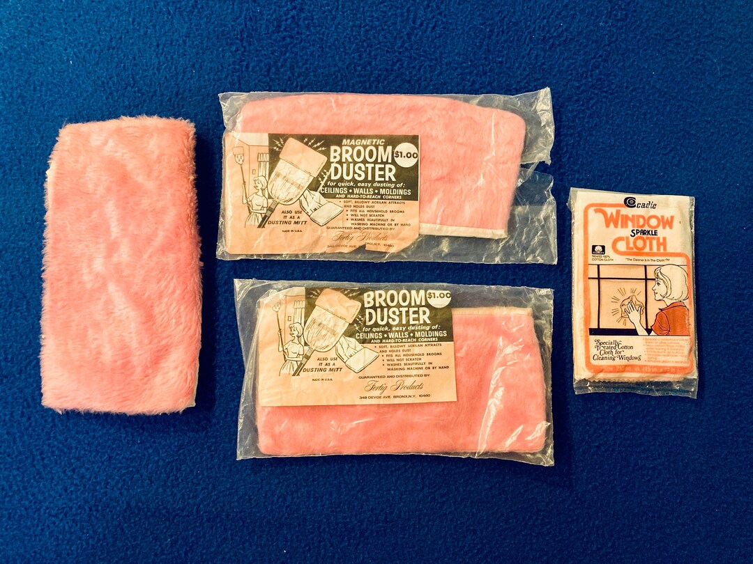Broom Dusters and Window Sparkle Cloth (all 4 Pieces for the Price!) - Etsy