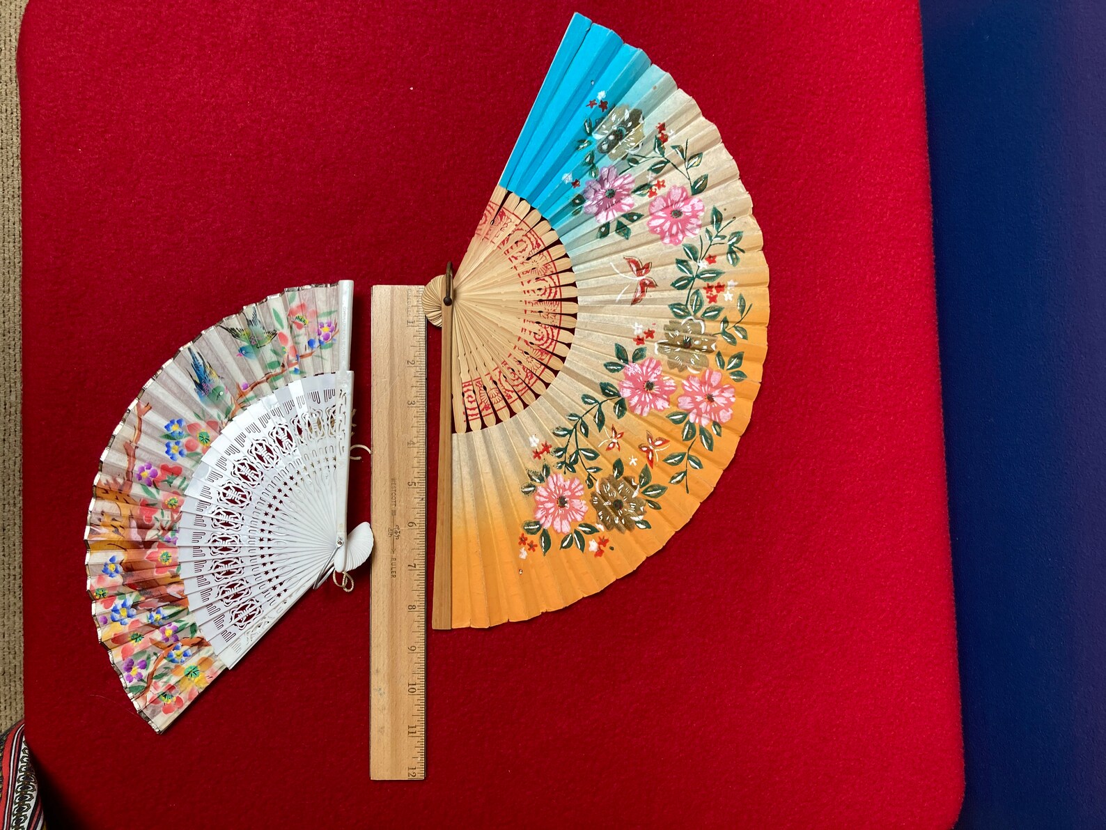 Vintage Asian Fans, Rikisha (everything Pictured for the Price) - Etsy