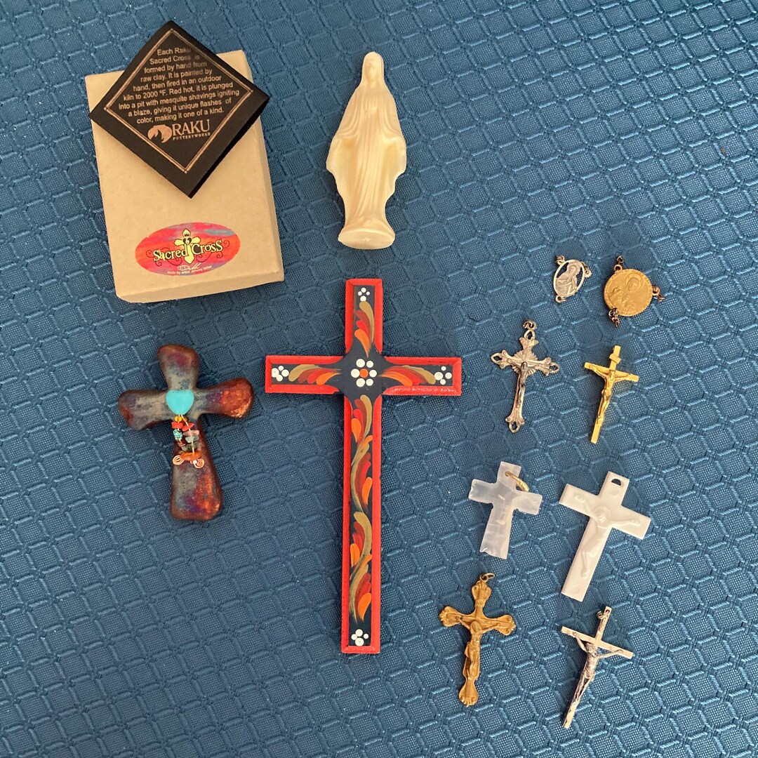 Crucifixes, Rosary Making Supplies, Statue (all 11 Items for the Price ...