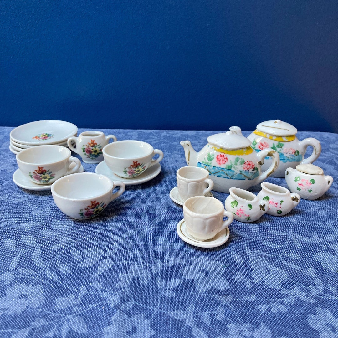 Vintage Doll Dishes, Miniature Doll Dishes, Dollhouse Dishes (all 19 ...