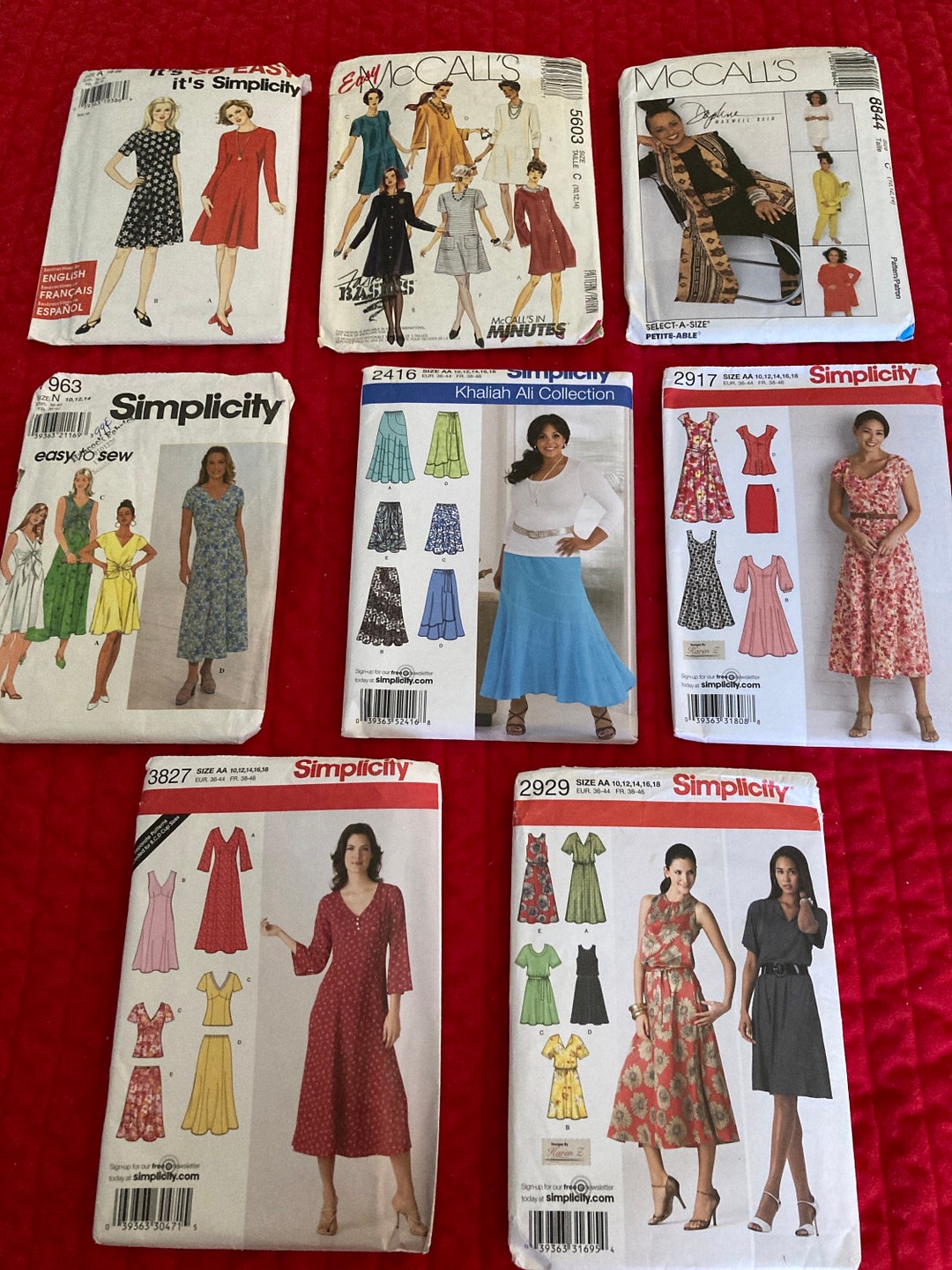 Vintage Sewing Patterns, Misses Sewing Patterns Sizes 8-20 (all 8 ...