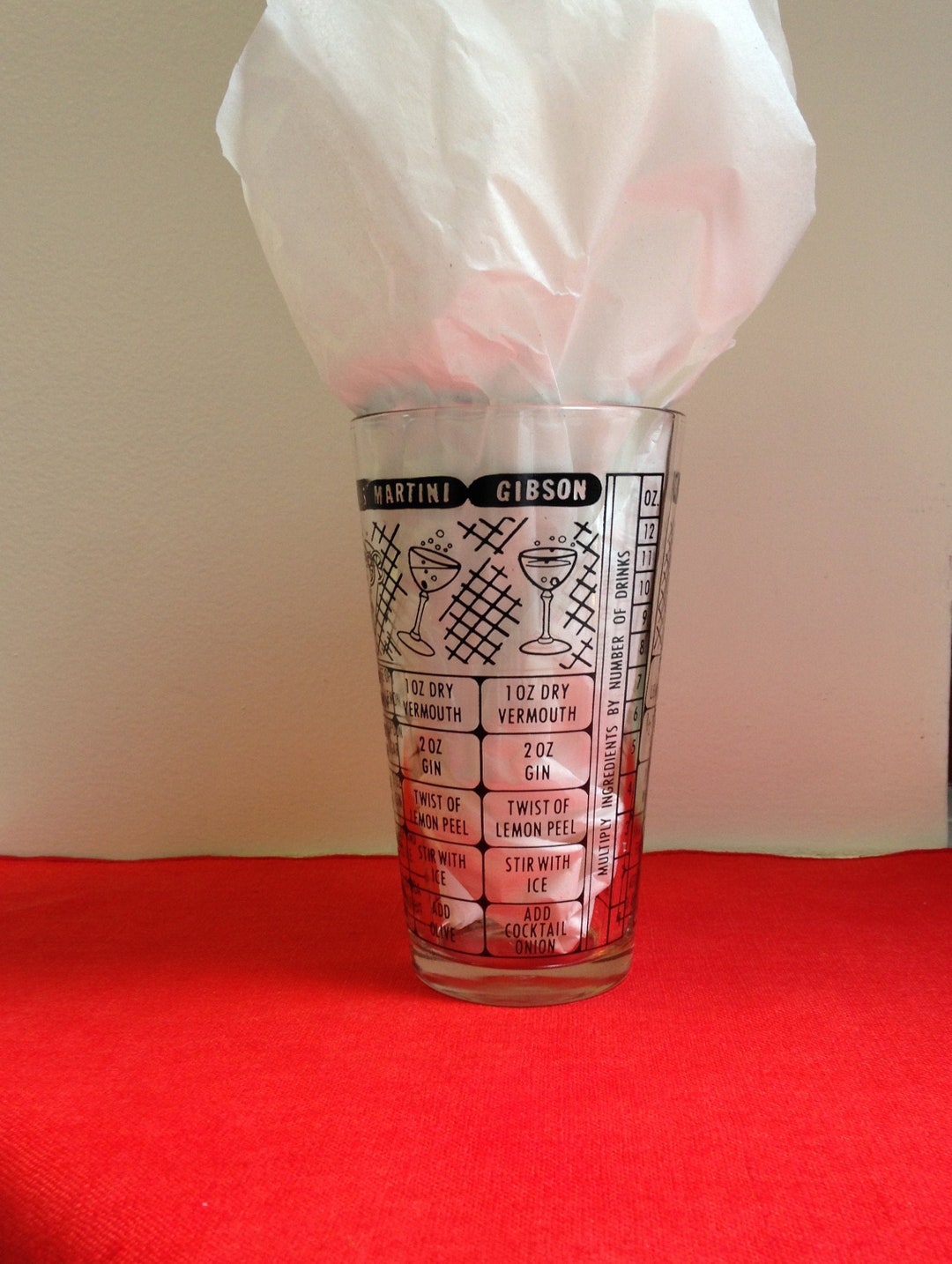 Vintage Bar Glass From 1950's - Etsy