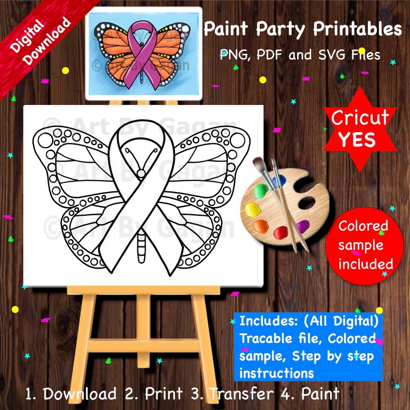 Sip and Paint Svg - Etsy