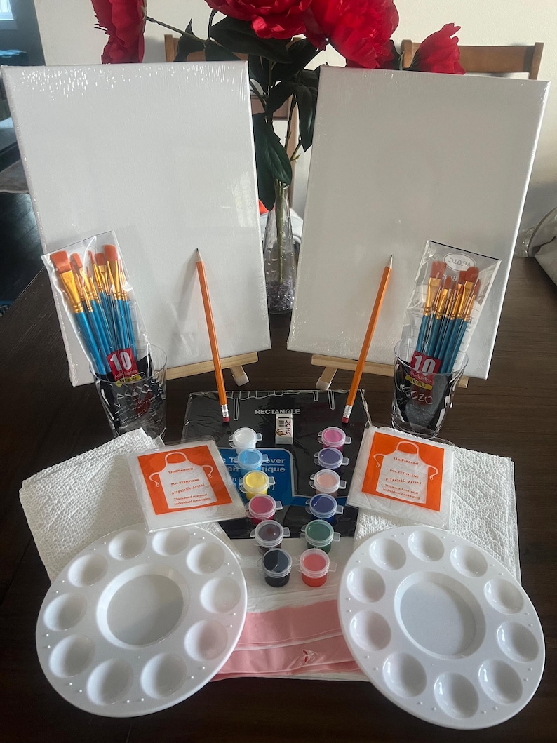 Paint Your Partner Date Night Box/ Perfect for Anniversaries/fun Paint ...
