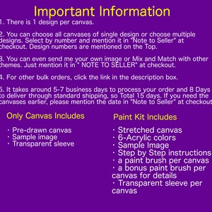 Pre-drawn Canvas Bulk 30 Canvases,choose Your Own Theme,unicorn,mermaid ...