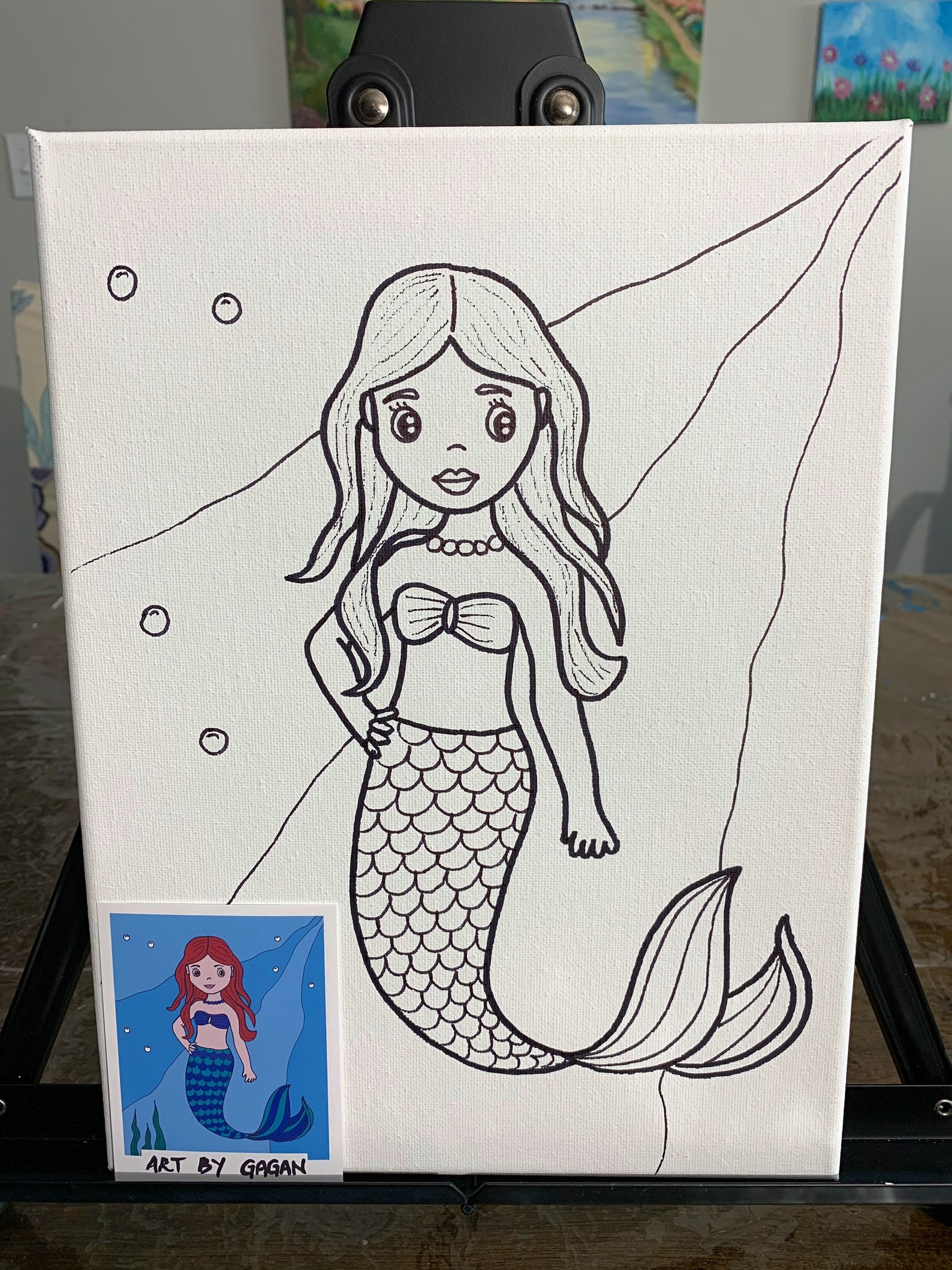 Paint Your Own Mermaiddiy Paint Kitmermaid Paint Party - Etsy