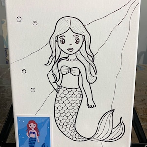Paint Your Own Mermaid,diy Paint Kit,mermaid Paint Party Favor,pre ...