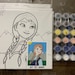 Frozen Theme Paint Partypre-drawn/outlined/sketched Canvas to - Etsy