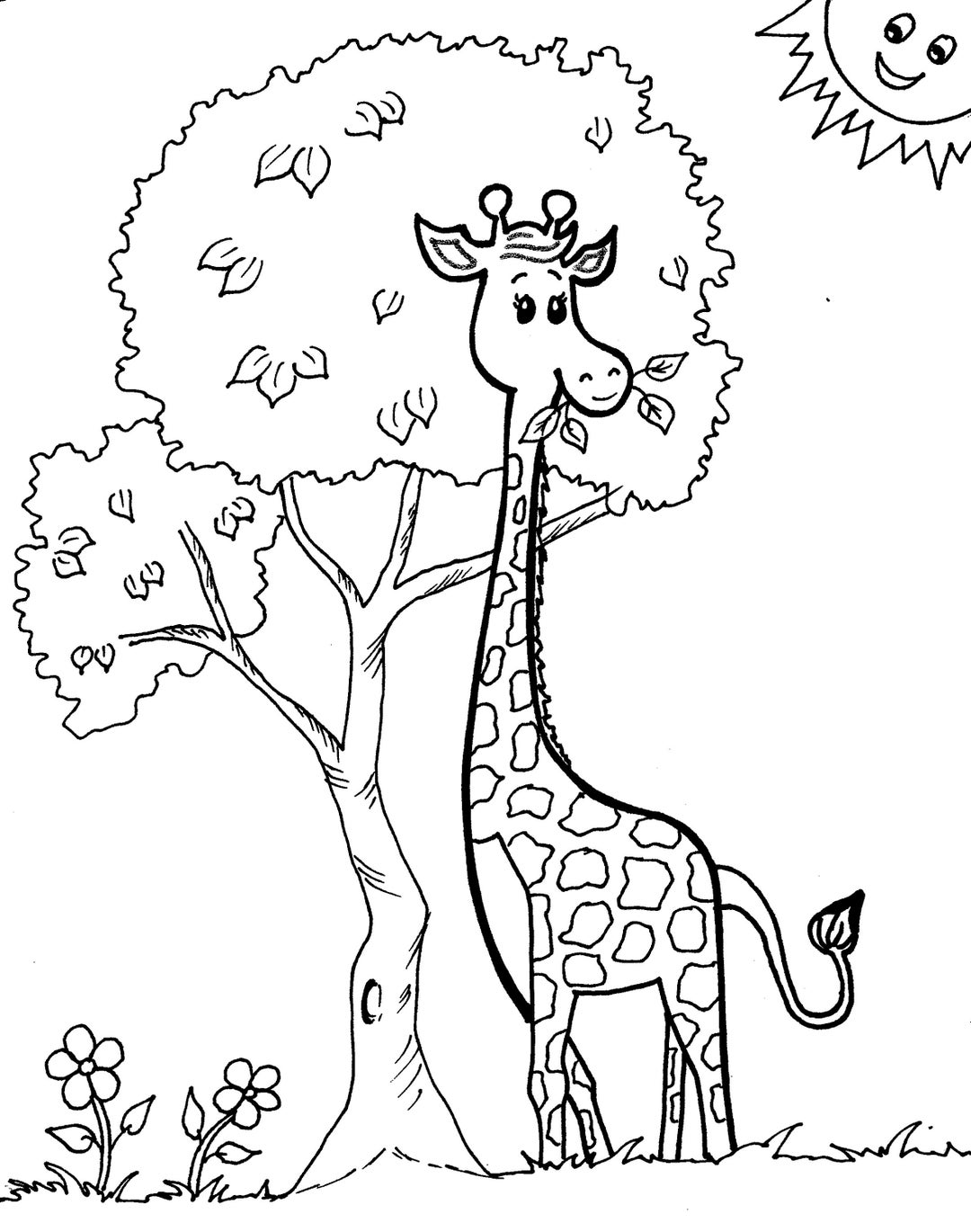 DIY Giraffe Painting Kit, Pre-drawn Canvas, Safari Party Favor - Etsy