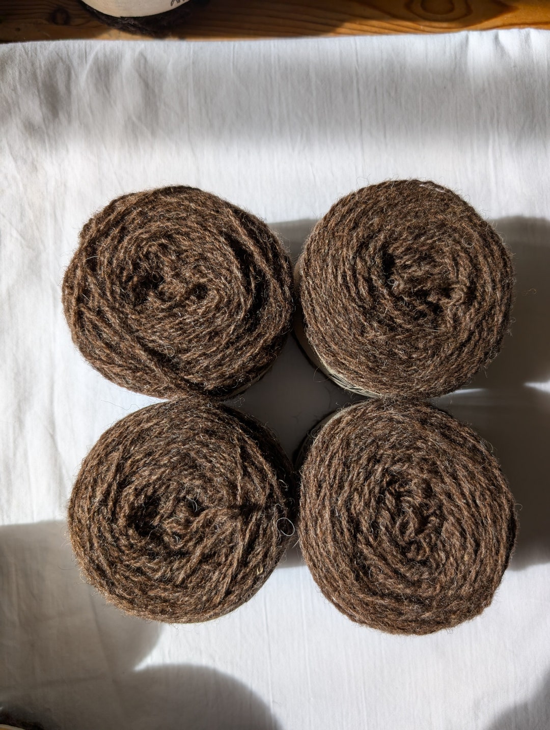 Natural Undyed Moorit Shetland Wool, Grown/spun in Shetland, Ideal for ...