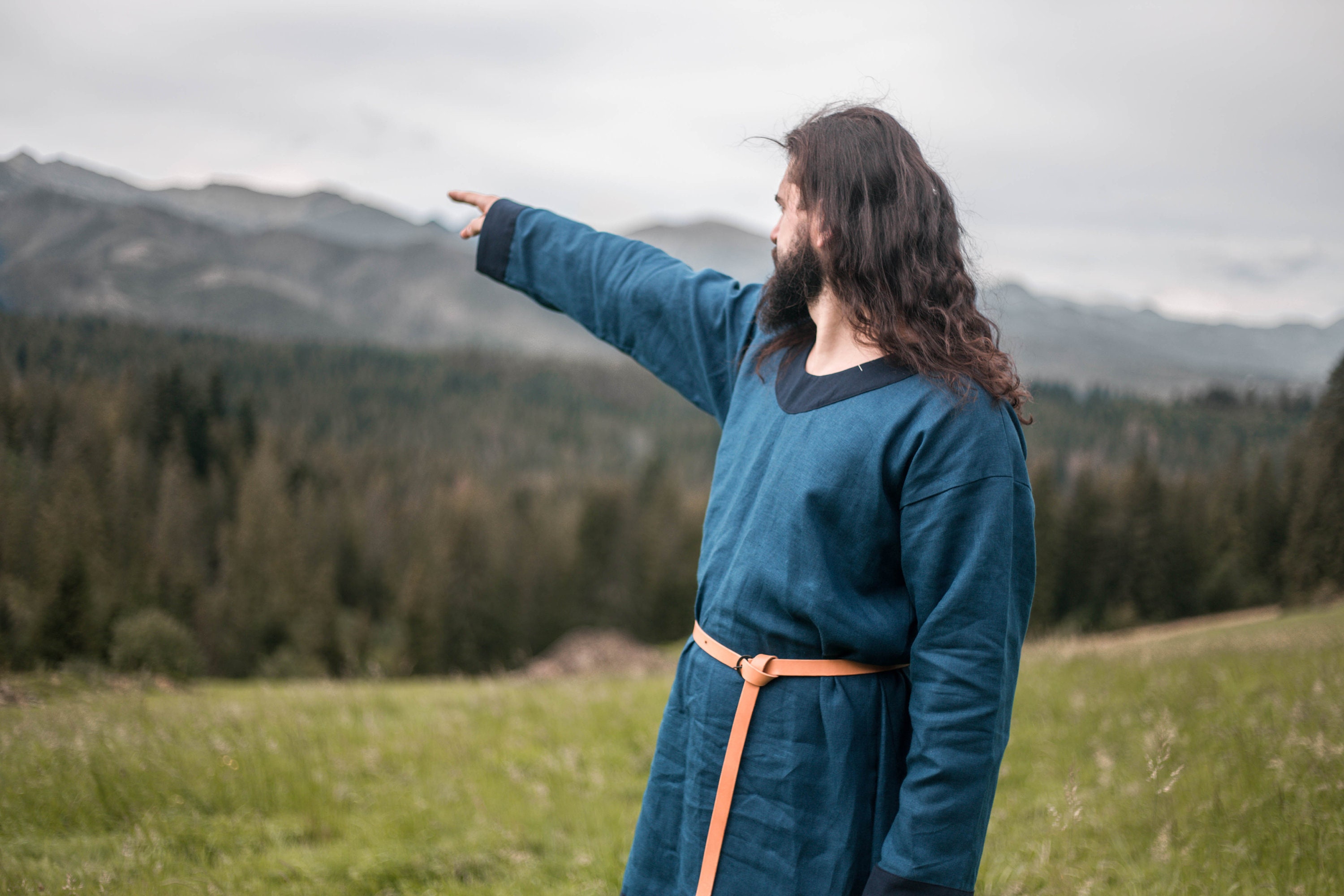 Early Medieval Viking Slavic Linen Tunic Medieval - Etsy