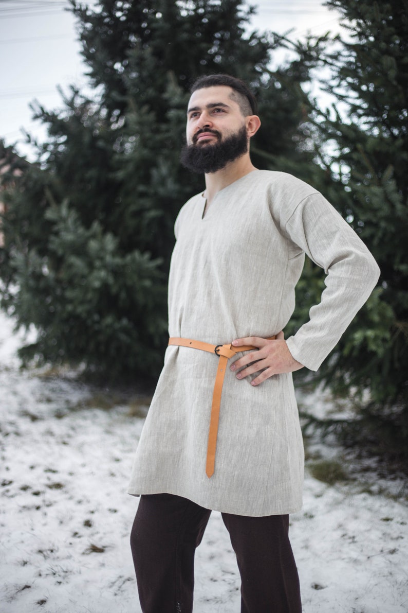 Basic Medieval Reenactment Linen Shirt Viking and Slavic - Etsy